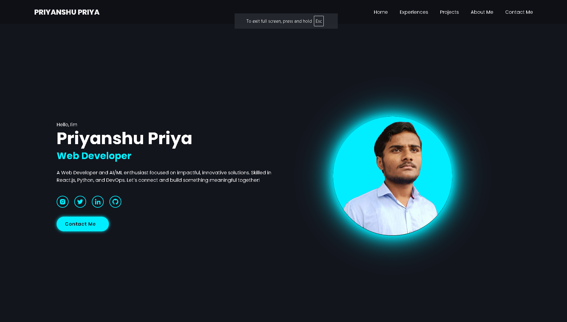 Priyanshu Priya - Portfolio